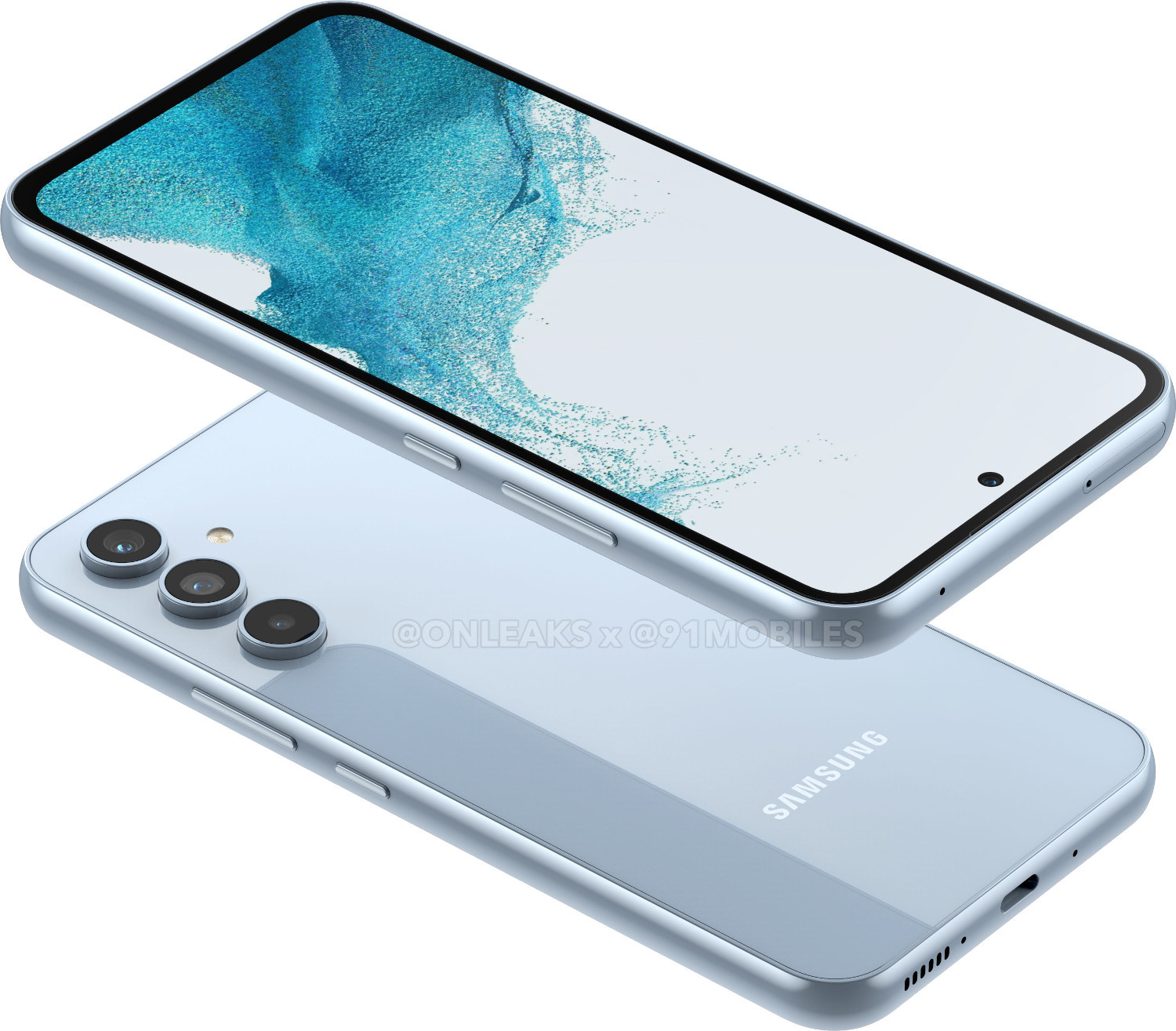 [Exclusive] Samsung Galaxy A54 5G renders show punch-hole display ...