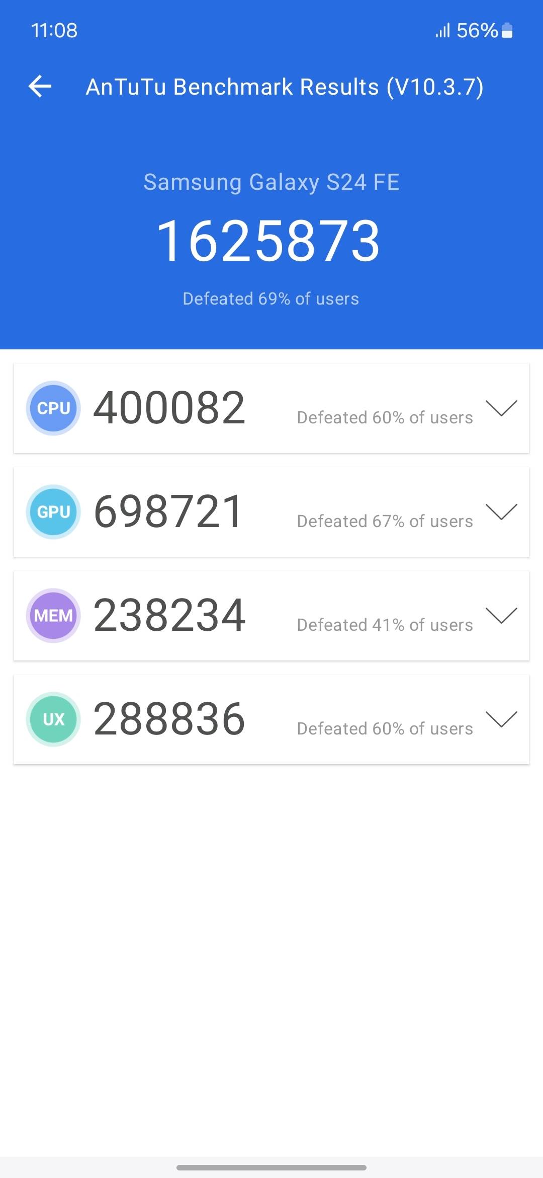 Samsung Galaxy S24 FE AnTuTu Score - Geekbench & PCMark Score Results ...